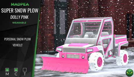 Second Life Marketplace - MadPea Super Snow Plow - Dolly Pink